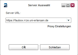Installing on Windows › FAUbox