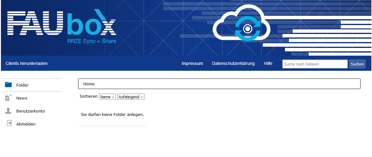 Installieren unter Windows › FAUbox Dokumentation