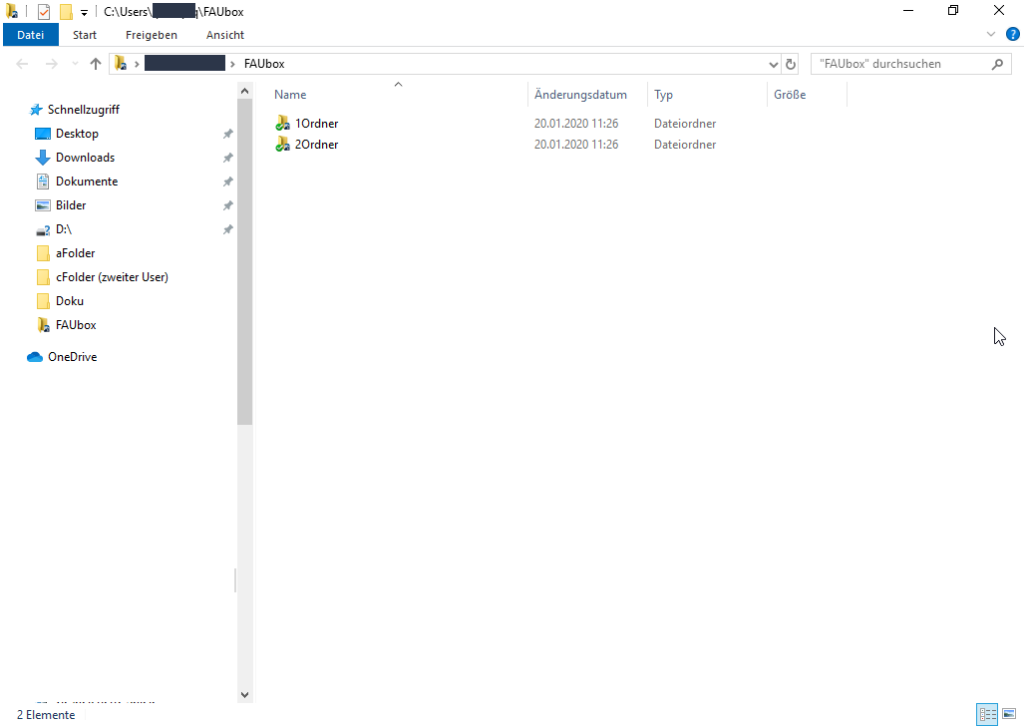 Ordner und Dateien über das Dateisystem bearbeiten - FAUbox Dokumentation